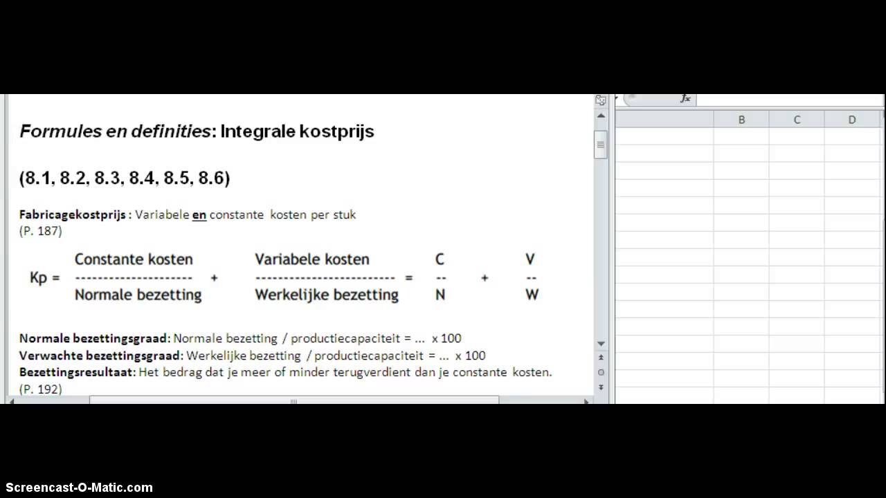 BE Integrale kostprijs oefentoets - YouTube