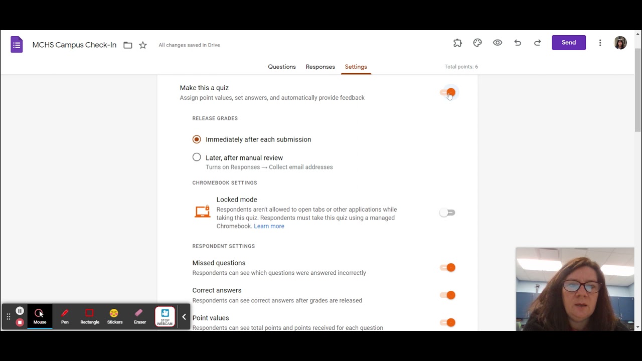 Google Forms Update 11/2021-Settings Feature - YouTube
