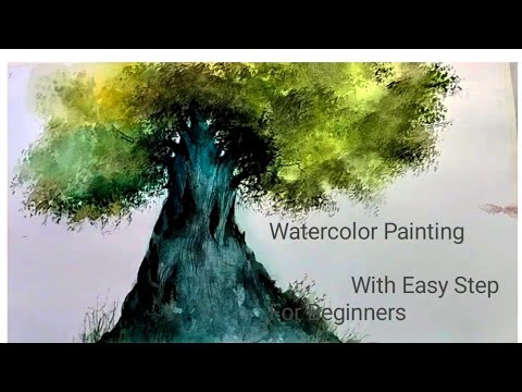 How To Paint A Tree In Watercolor!! How To Paint A Tree In Watercolor ...
