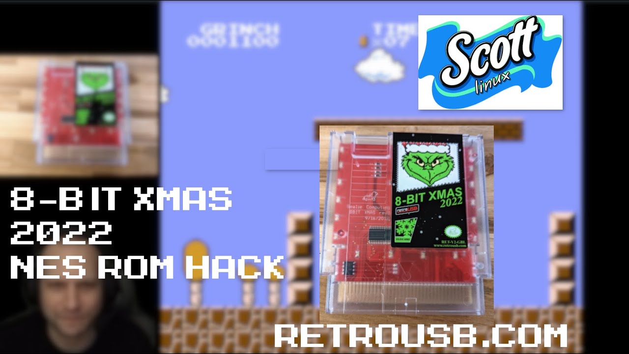 8-bit Xmas 2022 - Endless Grinch! | NES Homebrew Cart from retrousb.com ...