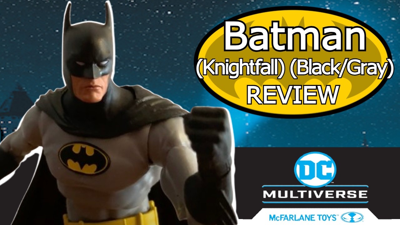 DC Multiverse Batman (Knightfall) (Black suit variant) Review - YouTube