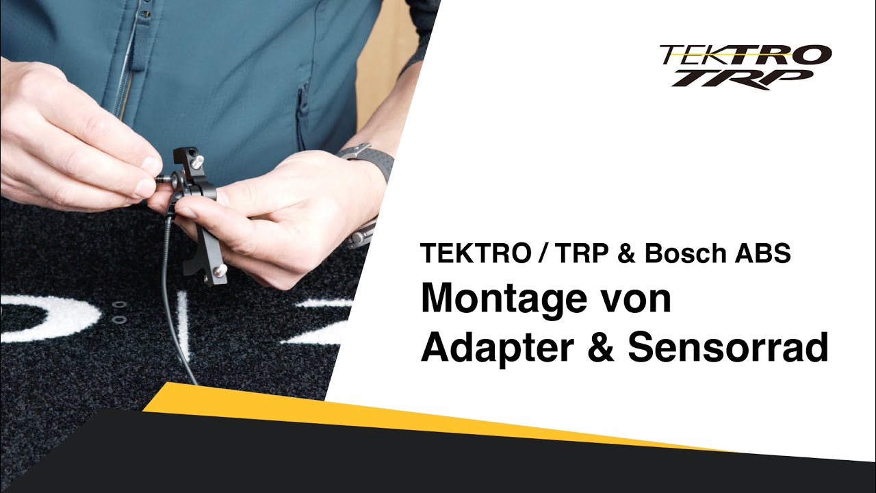 TEKTRO/TRP & Bosch ABS: Montage von Adapter & Sensorrad - YouTube