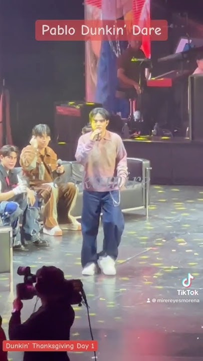 PABLO Dare at Dunkin’ Thanksgiving Day 1 #sb19 #sb19_stell #sb19dunkinphthanksgiving - YouTube