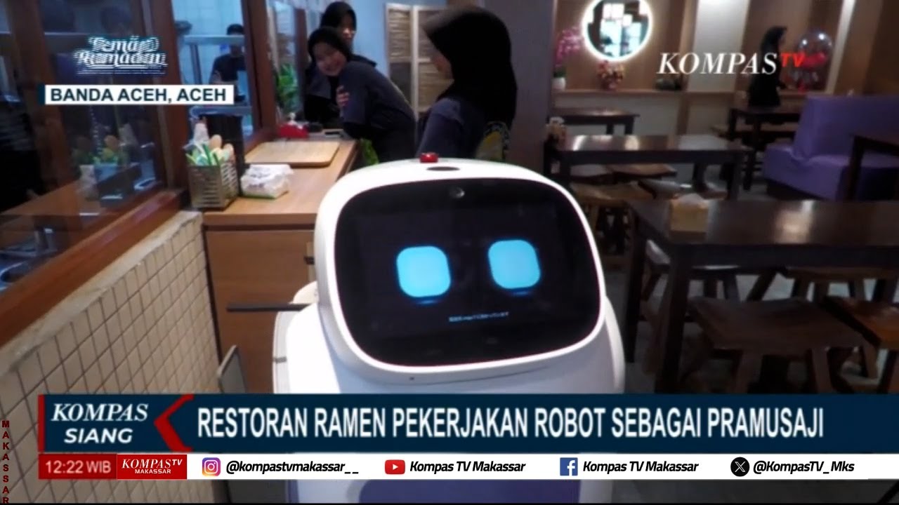 Restoran Ramen Di Banda Aceh Mempekerjakan Robot Sebagai Pramusaji ...