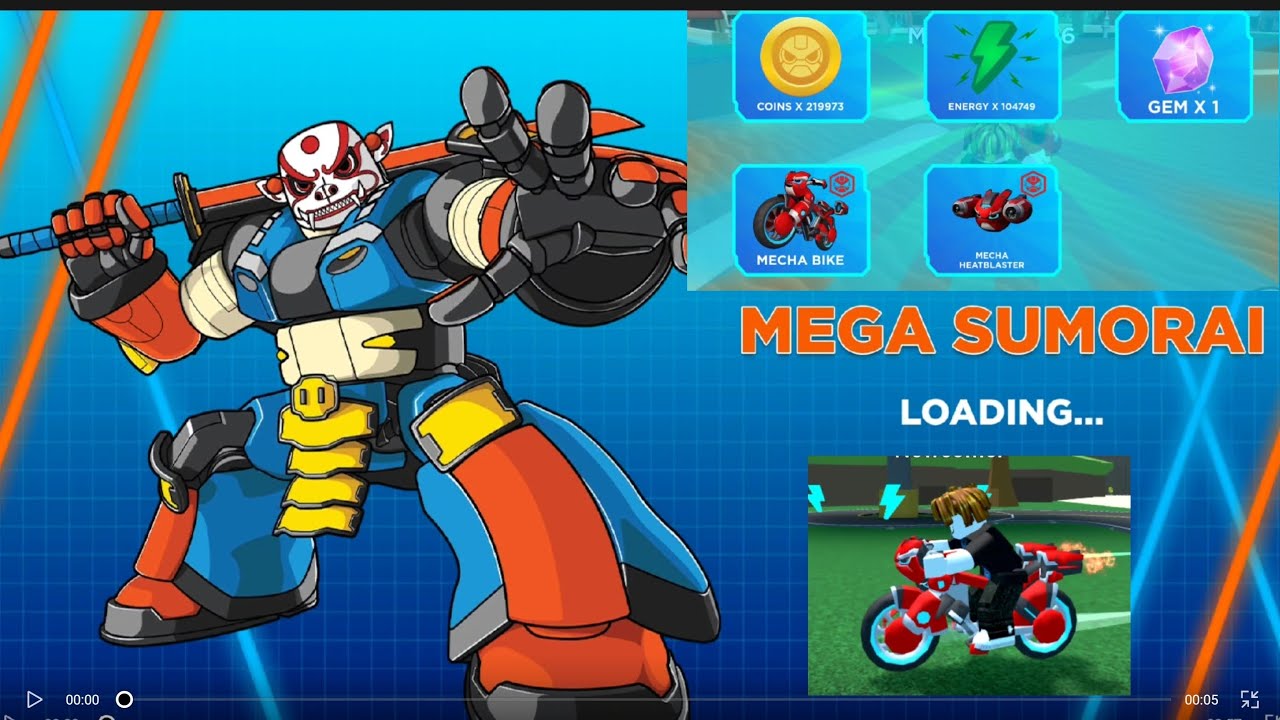 Game Review: Roblox Mechamato VS Mega Sumorai. Menang dapat MechaBike ...