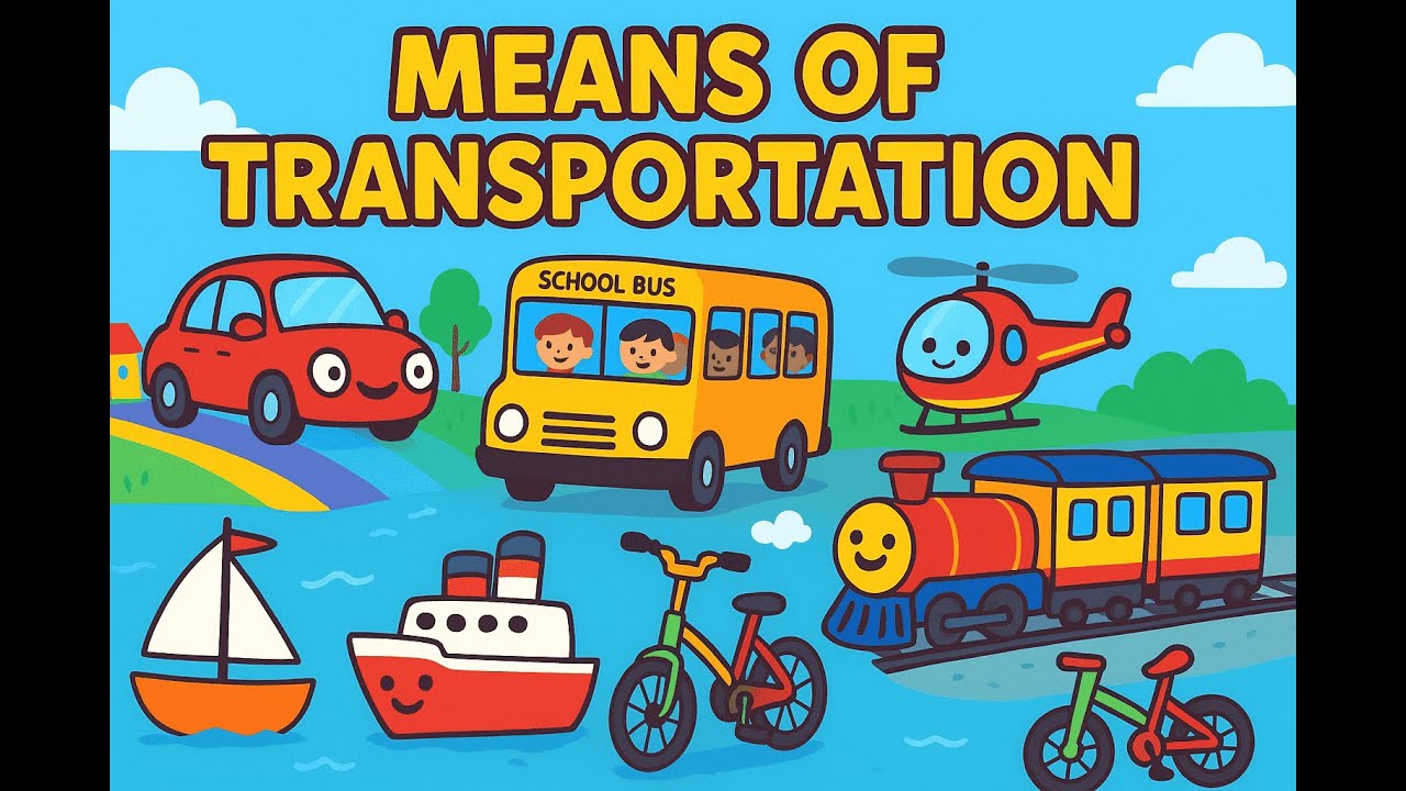 Means of transportation for kids | Land, Air, Water and special ...