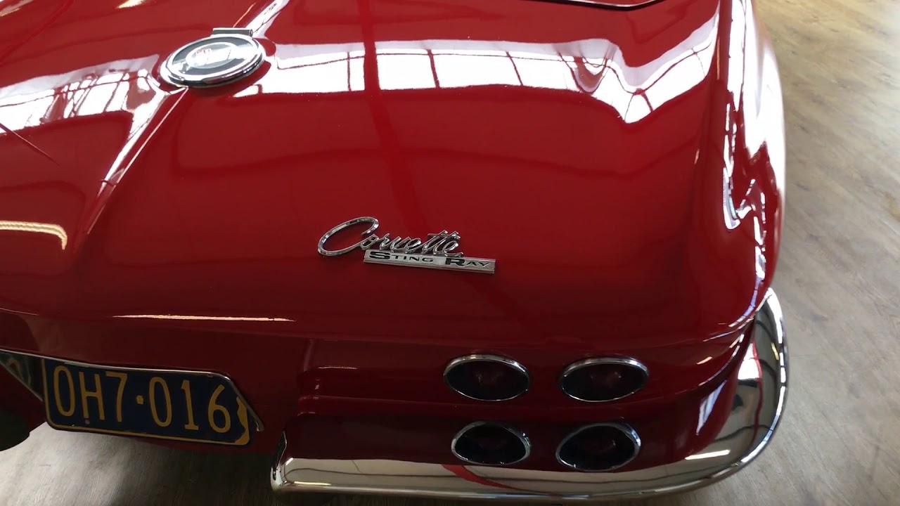 1964 Corvette C2 Convertible - Riverside Red (walk around) - YouTube
