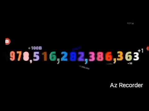 0 to 1 quadrillion with sound effects [16,777,216x speed] - YouTube