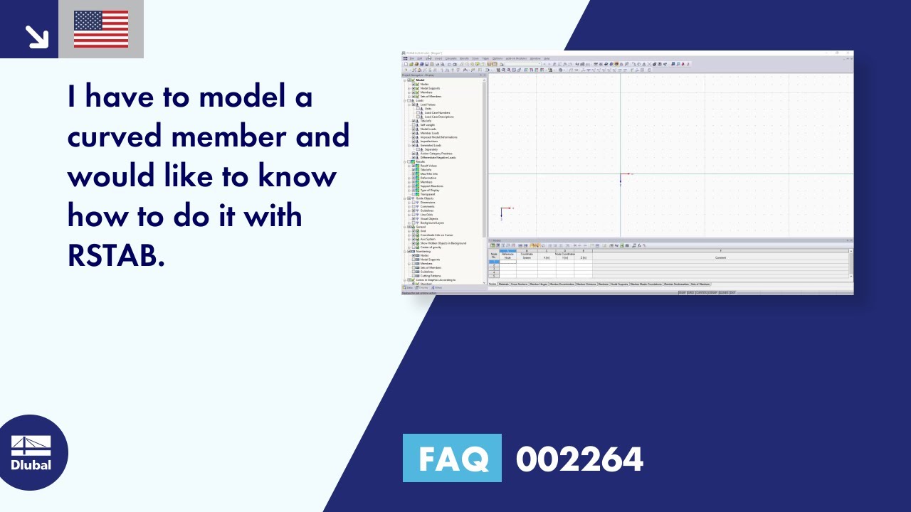 [EN] FAQ 002264 | I have to model a curved member and would like to ...