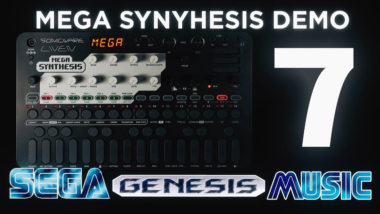 Mega Synthesis Demo 7 [Sega Genesis Music Machine] - YouTube