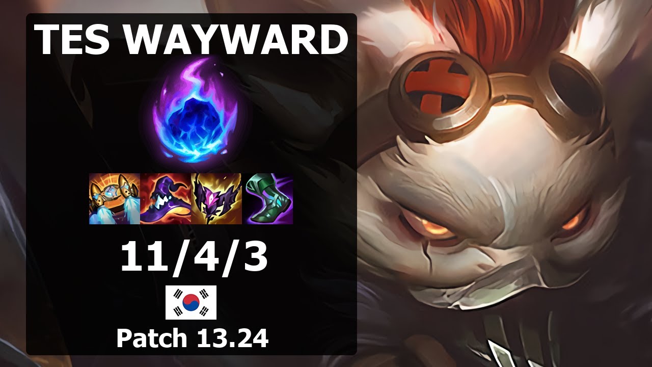 TES WayWard Rumble TOP vs Aatrox| Patch 13.24 KR Challenger - YouTube