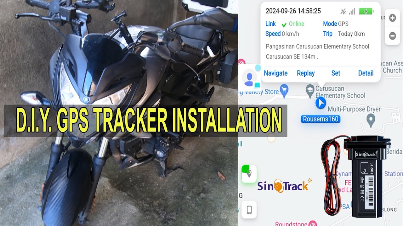 Sino track GPS Tracker Installation - YouTube