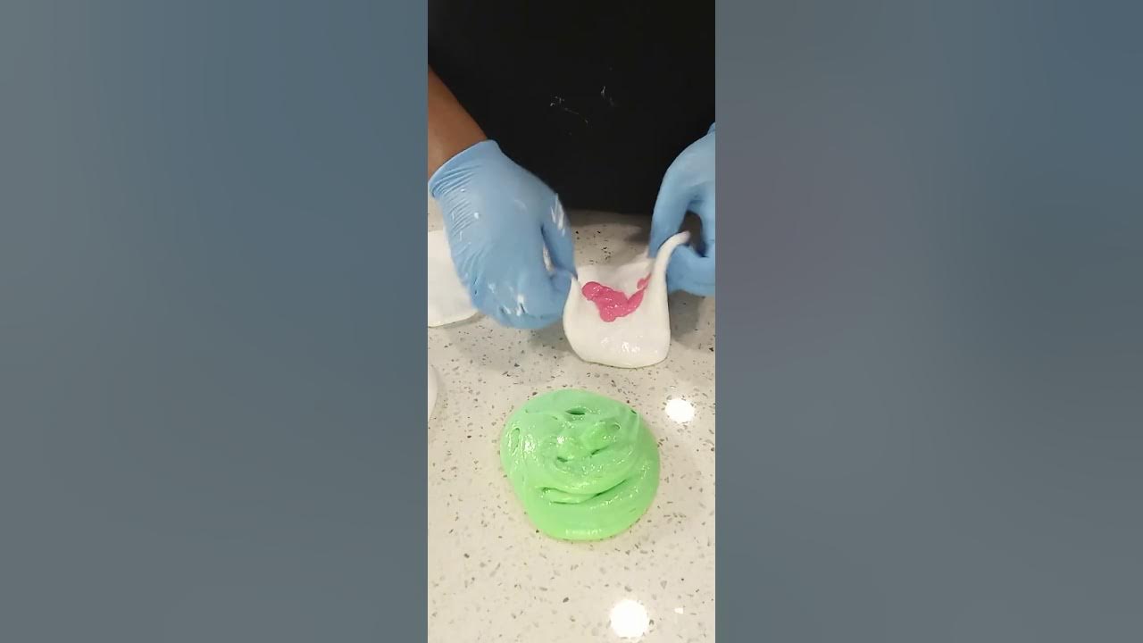 Making slime from scratch. 💜 Bubble gum slime 🫧 Earth Slime 🌍 Color slime 🌈. All made with love ...