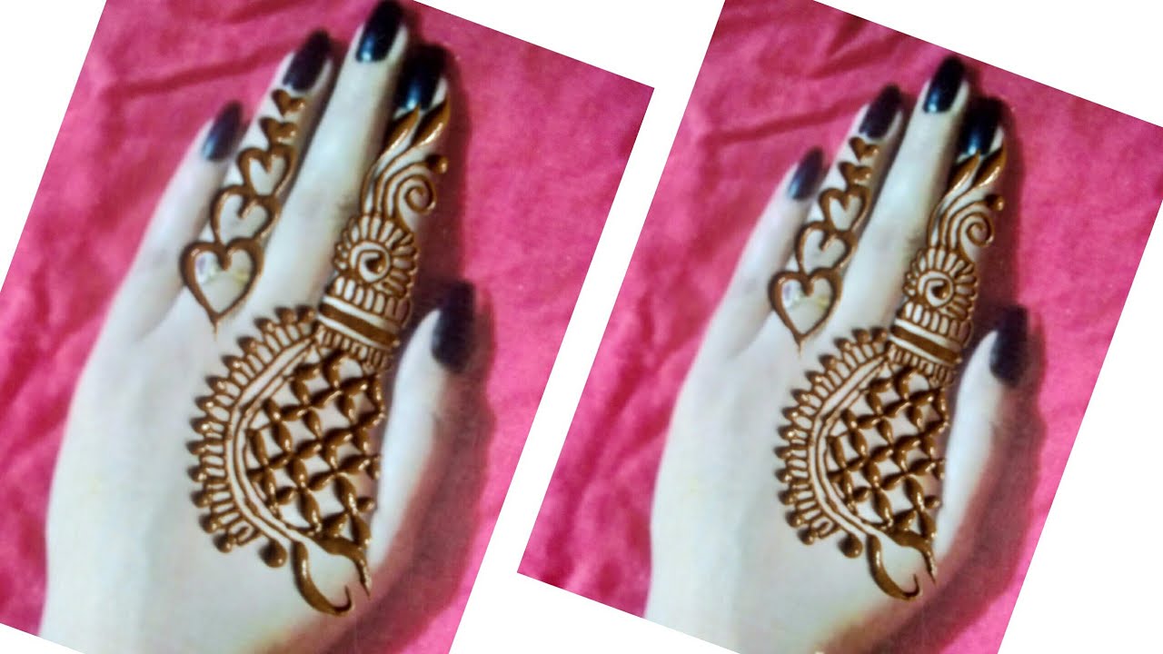 back hand short mehndi designs/ mehndi designs for back hand easy and ...
