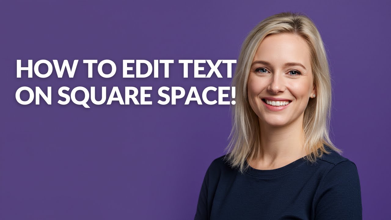 HOW TO EDIT TEXT ON SQUARE SPACE! - Julia'sTutorials - YouTube