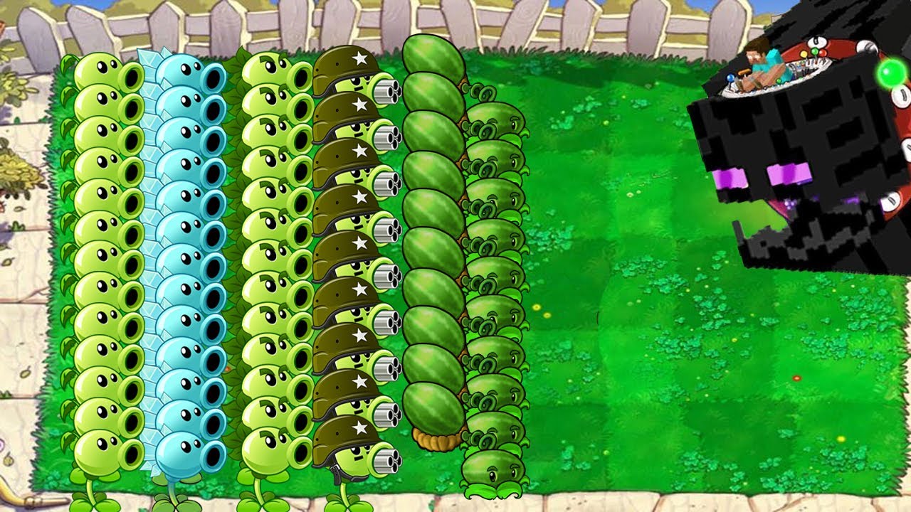 Plants vs Zombies - Winter Melon, Gatling Pea, Chomper vs Dr. Zomboss ...