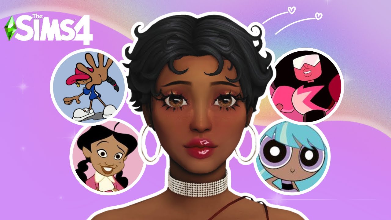 Creating ICONIC Black Cartoon Characters in The Sims 4! - YouTube