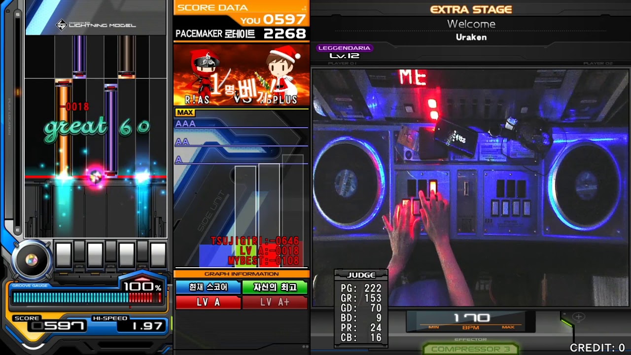 [beatmania IIDX 28 BISTROVER] Welcome SPL Easy Clear - YouTube