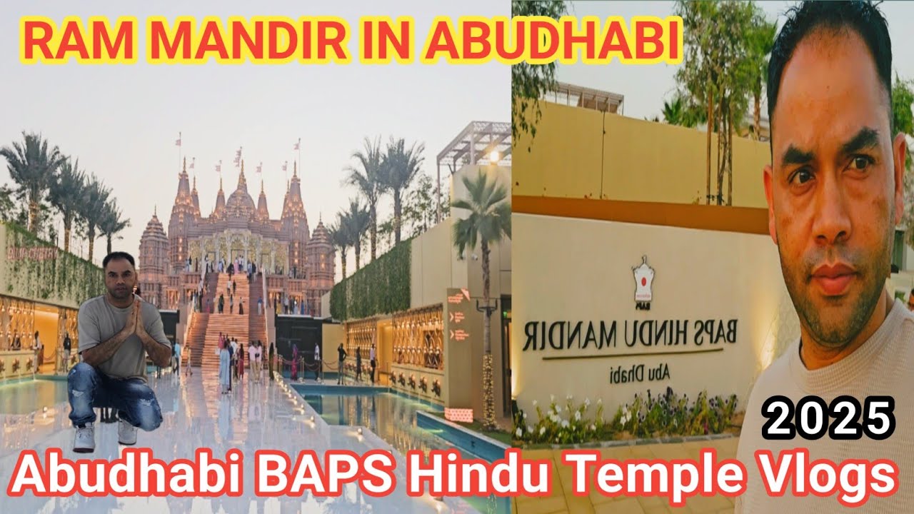 RAM MANDIR IN DUBAI ! Abudhabi Hindu Temple Vlogs 2025 ...