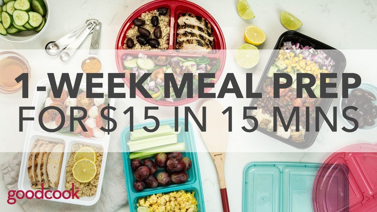 1-Week Meal Prep for $15 in 15 Minutes - YouTube