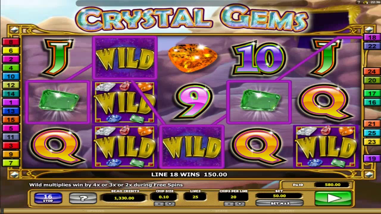 Microgaming - Crystal Gems - Gameplay Demo - YouTube