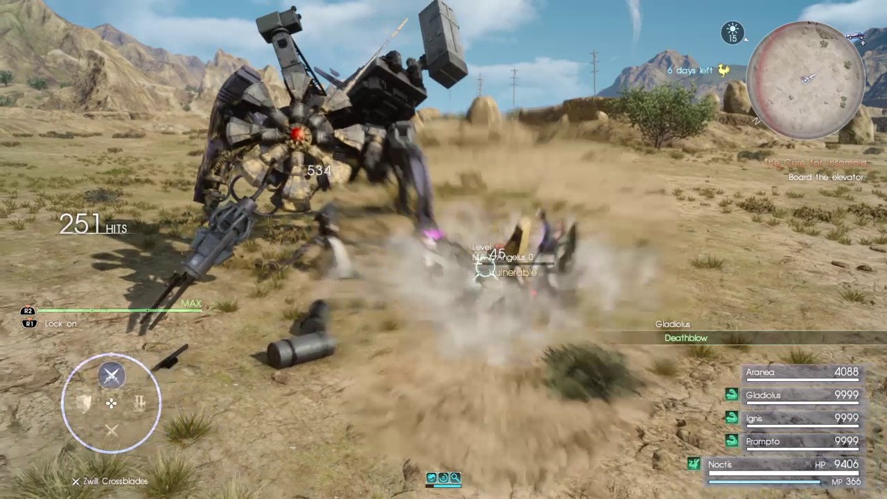 FINAL FANTASY XV 311 Hits MA-X-ANGELUS Never get Back up - YouTube