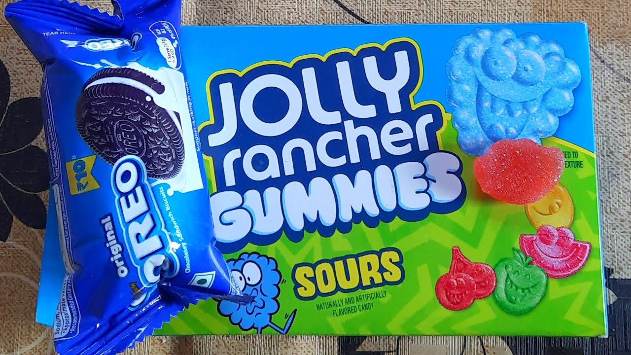 Oreo Jolly Rancher Sour Gummies Watermelon Flavour Sandwich Cookies ...