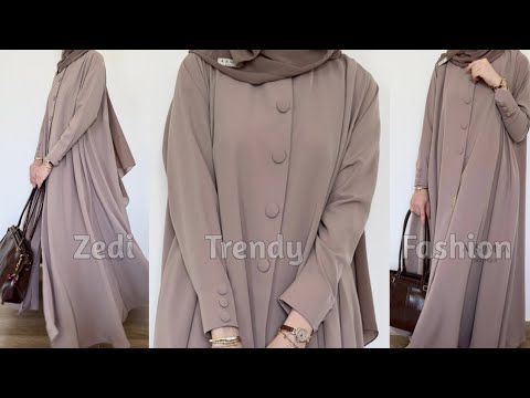 Panel Abaya/ Burqa Design Cutting & Stitching/ Front Open Abaya/ Burka DIY/Modest Hijab Dress Making