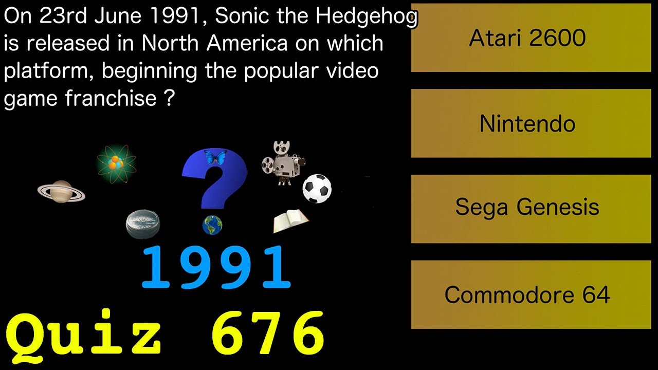 In This Year General Knowledge Pub Trivia/Quiz. Year 1991. Quiz Off ...