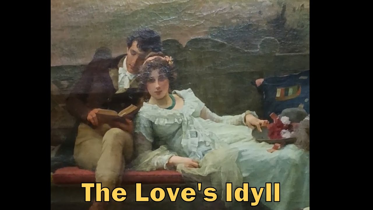 The love's idyll-oil painting on canvas. - YouTube