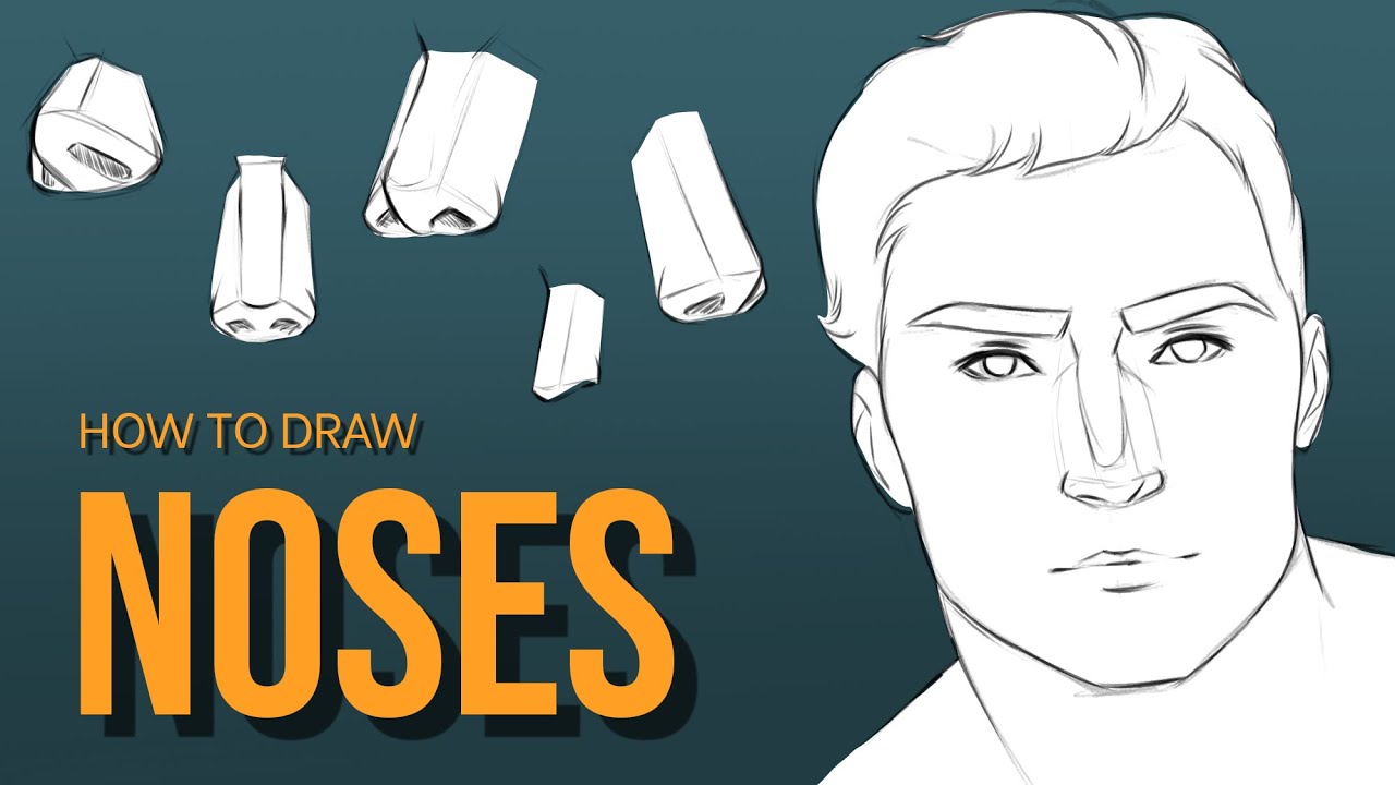 How to draw noses PERFECTLY - for beginners - YouTube