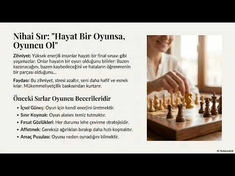 Enerji Simyası: Yüksek Enerjili İnsanların 13 Sırrı (İçsel Güç Rehberi)