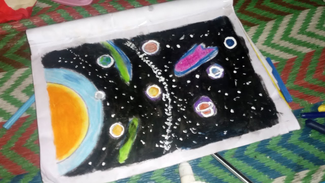 solar system Drawing space Drawing lwith planets easy Drawing l Univers ...