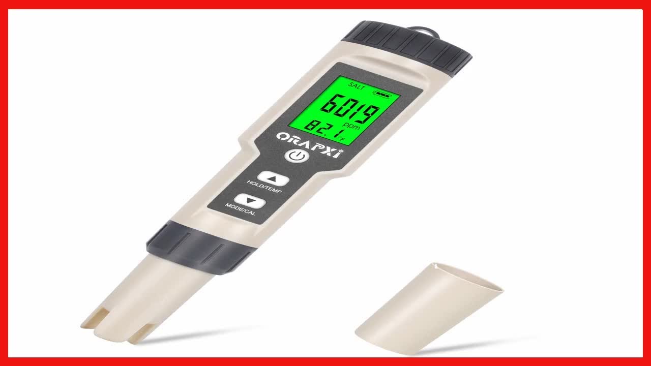 Digital Salinity Tester for Salt Water - Waterproof IP67 Salinity Meter ...