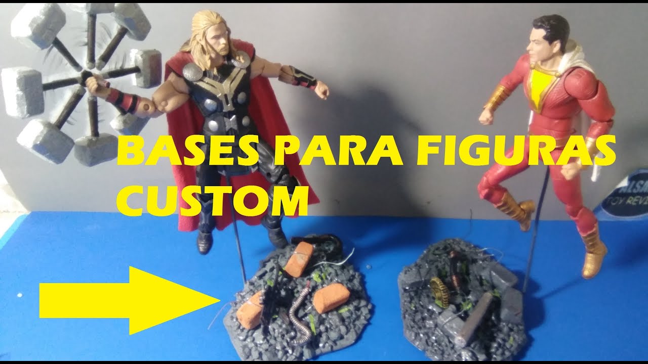 BASES PARA FIGURAS CUSTOM (DIY) MARVEL LEGENDS (FLIGHT STAND) - YouTube