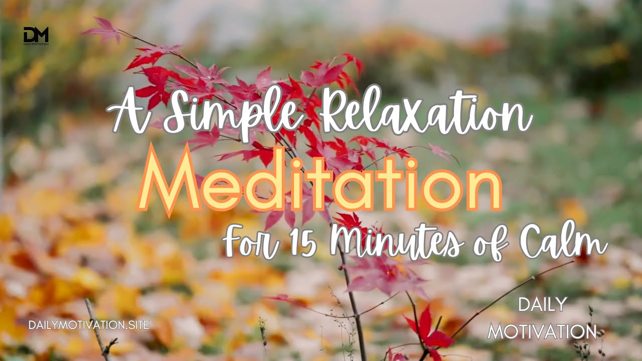 15 Minutes of Calm: A Progressive Relaxation Meditation | DAILY ...