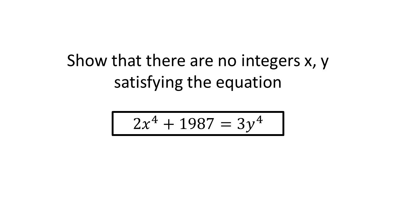 Algebra Problem 1 - YouTube
