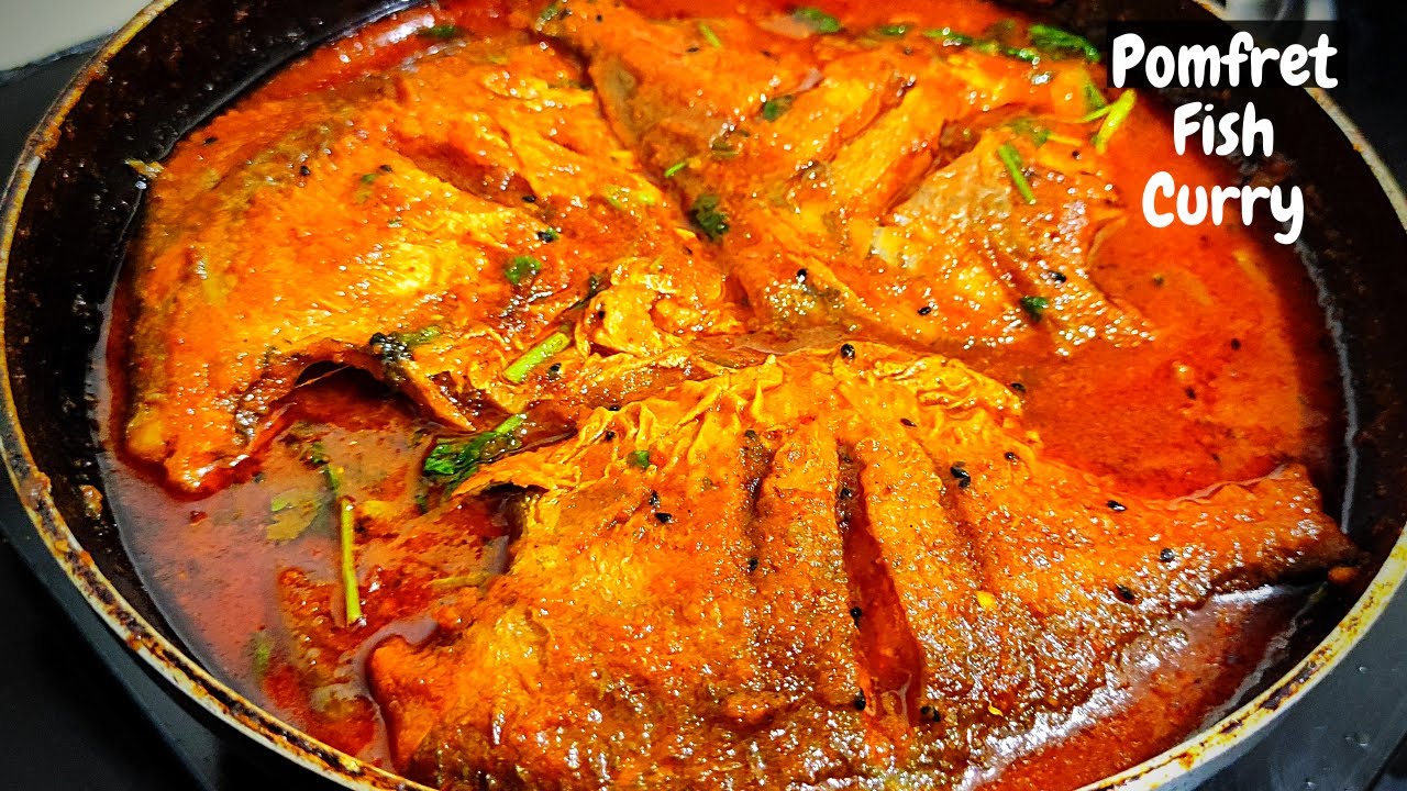 Pomfret Fish Curry in Bengali| পমফ্রেট মাছের ঝাল| Pomfret Macher Jhal ...