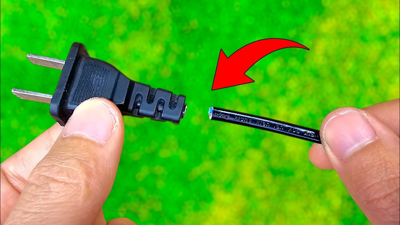 Few know this Way to fix a Electrical Plug When it is Broken! - YouTube