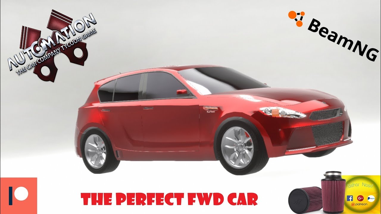 The Perfect FWD Handling Car in Automation game to Beamng.drive - YouTube