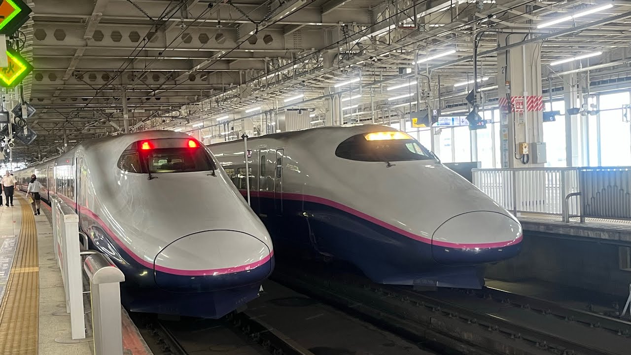 【中途半端な車窓】E2系1000番台幹セシJ74編成(東芝IGBT) やまびこ131号 東京〜小山通過 - YouTube