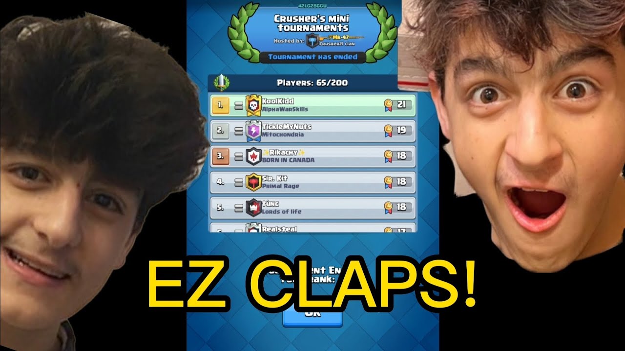 #1 IN *CRUSHER21* TOURNEY 🥵🥱 | Clash Royale #clashroyale #video - YouTube