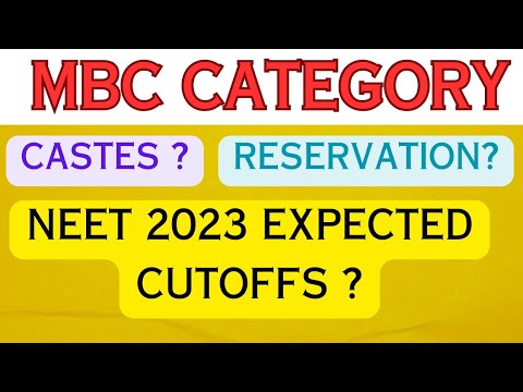 MBC CATEGORY FULLY EXPLAINED | CASTES , RESERVATION AND NEET 2023 ...
