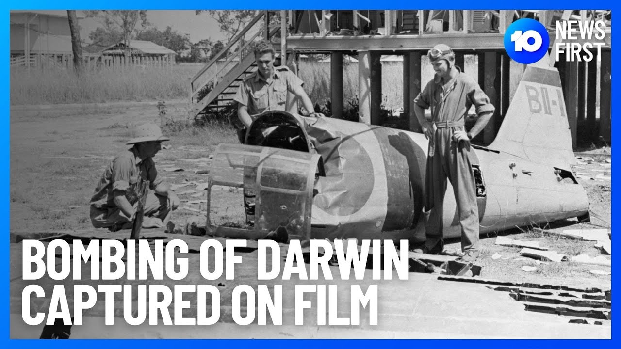 Bombing of Darwin Unfolds In Footage | 10 News First - YouTube