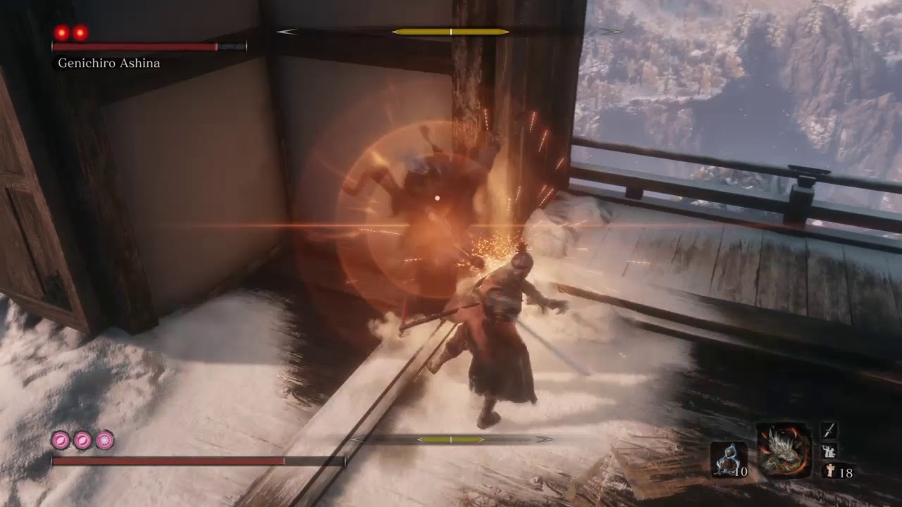 Sekiro - Genichiro Fight Full Cutscene NG+2 (No Deaths) - YouTube