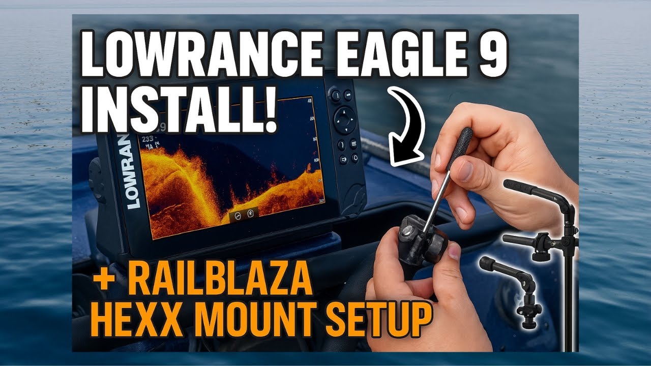 Lowrance Eagle 9 & Railblaza Hexx Mount – First Impressions + Easy Setup! - YouTube