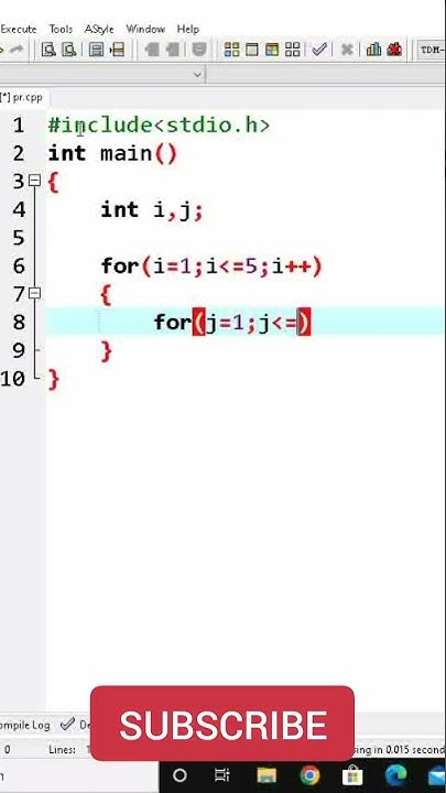 C Language Program Pattern 3 C Clanguage Cprogramming