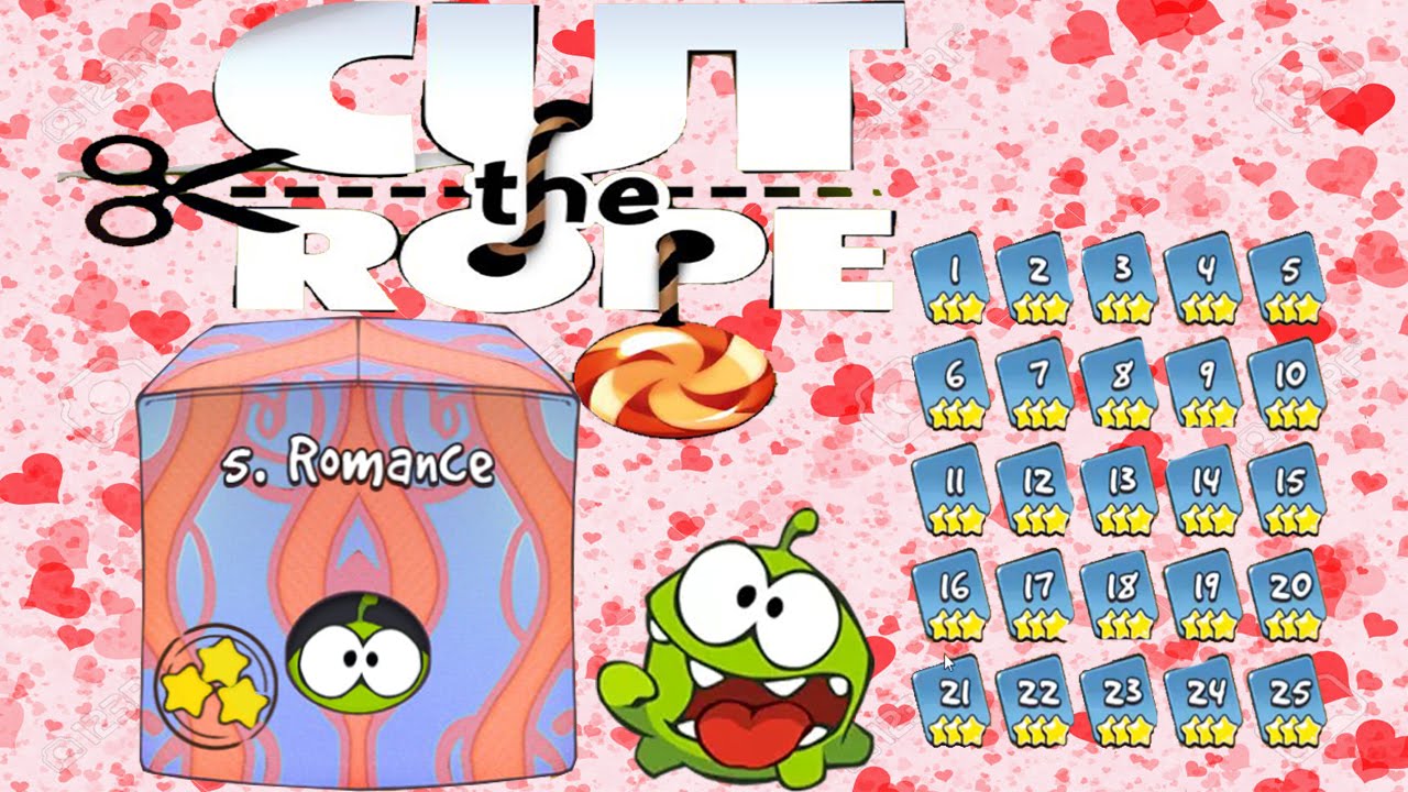 Cut The Rope 1, Season1 (5 Valentine Box-Caja Romance 1-25) 3 Stars ...