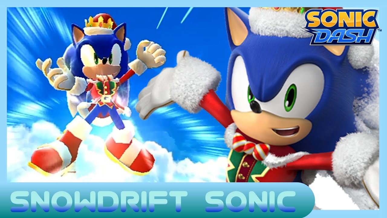 Sonic Dash-Snowdrift Sonic New Character Gameplay Showcase!!. - YouTube