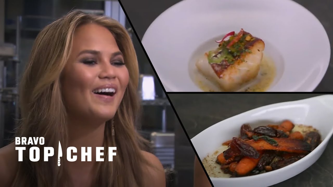 Chrissy Teigen judges the chefs' perfect date dishes | Top Chef ...